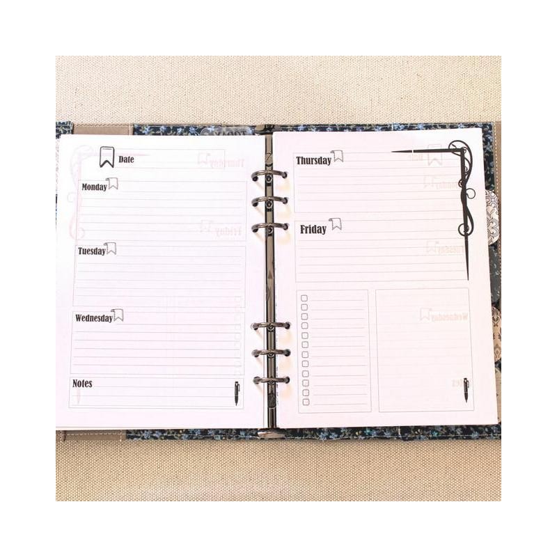 Recharge semainier A5 impression